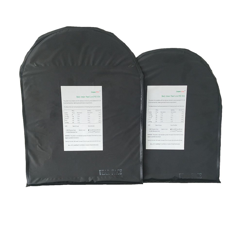Compass Armor Ballistic Shield Level IIIA Bulletproof Backpack Inserts ...