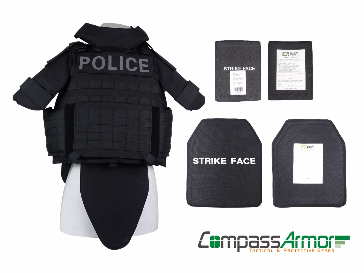 BPJ-PFU Police Full Upper Body Protective Bullet-Proof-Vest-Jacket ...
